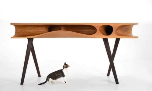 Purrfect Table For Cats And Their Humans To "Work" Together - Cole ...