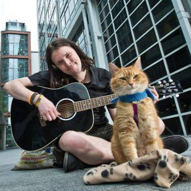Celebrating Bob, The Beloved Street Cat Who Saved His Owner's Life