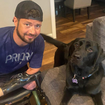 Hugo the Service Dog Arrives to Help Veteran Who Struggled for Years