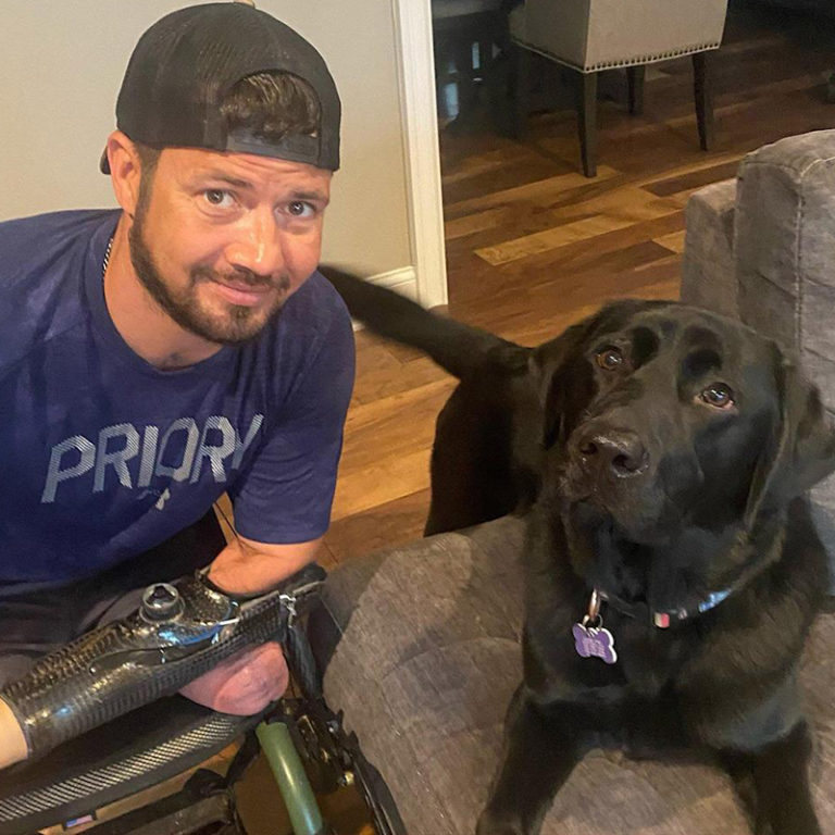 Hugo the Service Dog Arrives to Help Veteran Who Struggled for Years