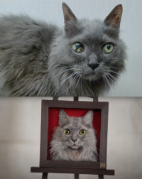 Sachi, 'Wakuneco' Artist, Creates 3-D Cat Portraits Capturing Every Detail