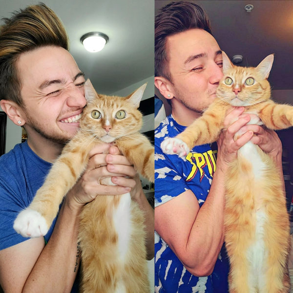 Cat Dad Hilariously Acts Out 'Every Cat Ever' as Trained by His Cat Zeus