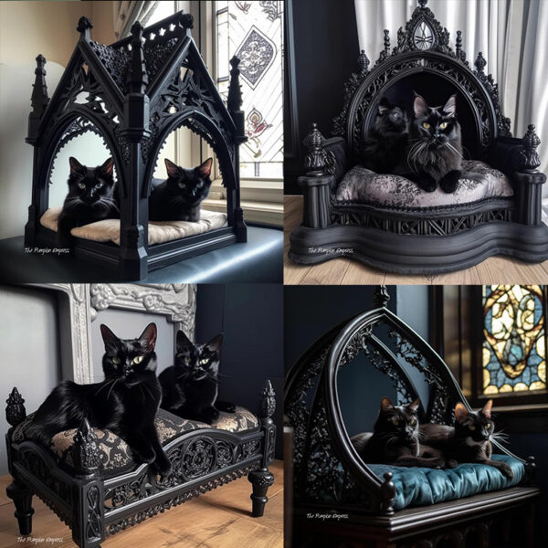 Here are the Ultimate Goth Cat Beds for Halloween or Anytime