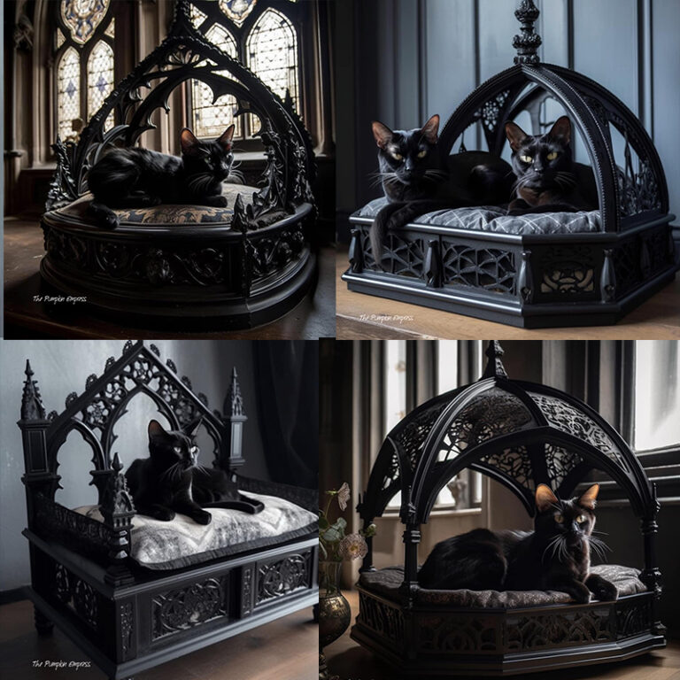 Here are the Ultimate Goth Cat Beds for Halloween or Anytime