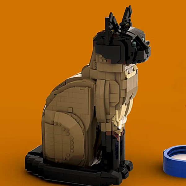 Life-Size LEGO Cat Inspired By a Real-Life Feline Enjoys Sitting In The ...
