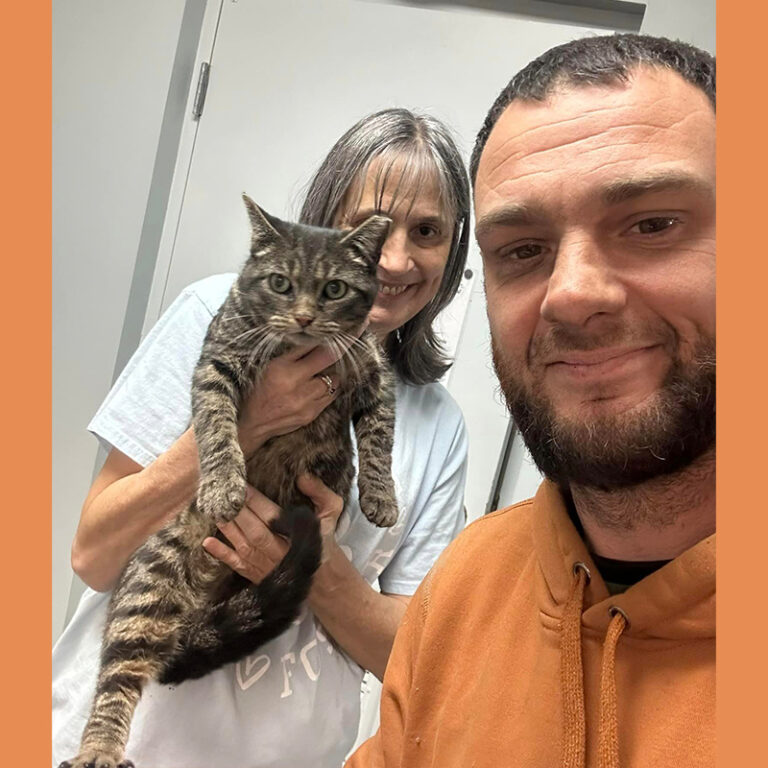 Grateful Cat Shares Hug With Ohio Man Who Went Out On a Limb For Him ...