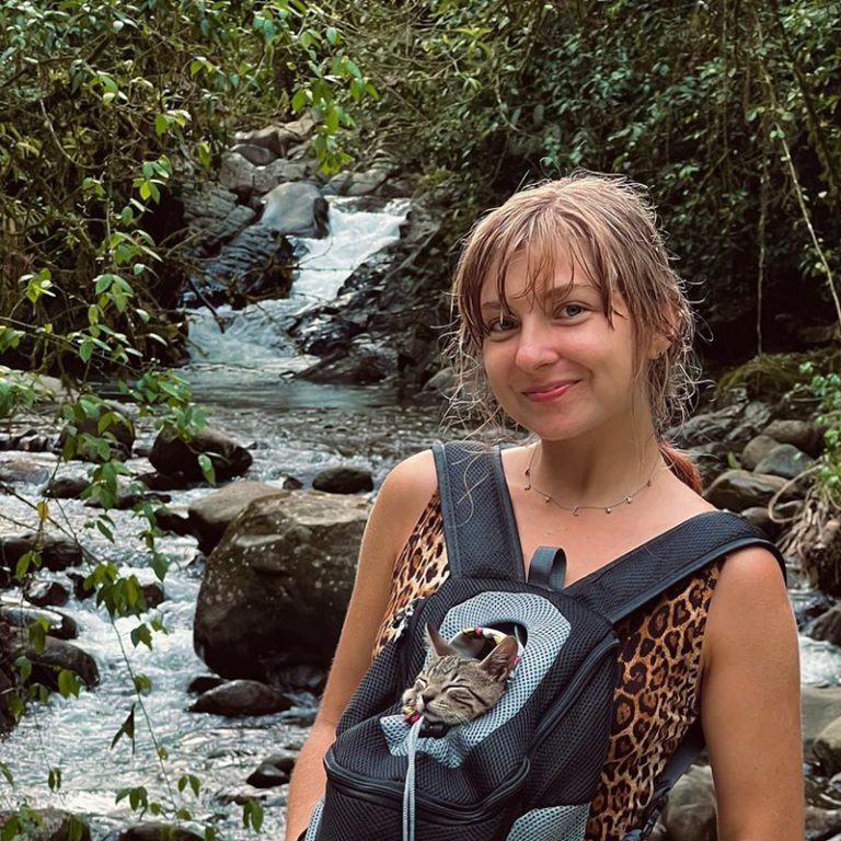 Adventurer in Costa Rica Finds Cutest Kitten Travel Companion Waiting ...
